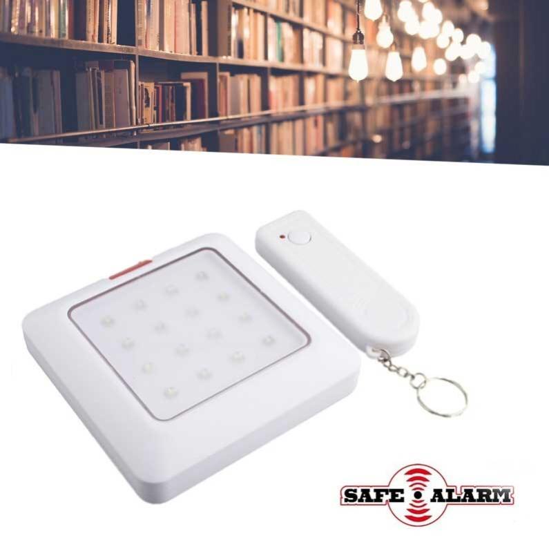 LAMPADA A 16 LED CON TELECOMANDO LUCE EMERGENZA ARMADI CORRIDOI SAFE ALARM | Leroy Merlin