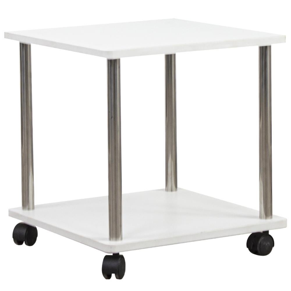 Tavolo Tavolino Salotto con 4 Ruote Carrello Carrellino Legno MDF ...