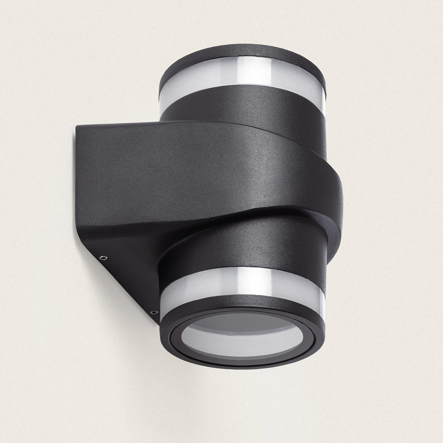 Applique Murale LED Extérieure 10W Aluminium en Saillie Neky Duo Noir ...