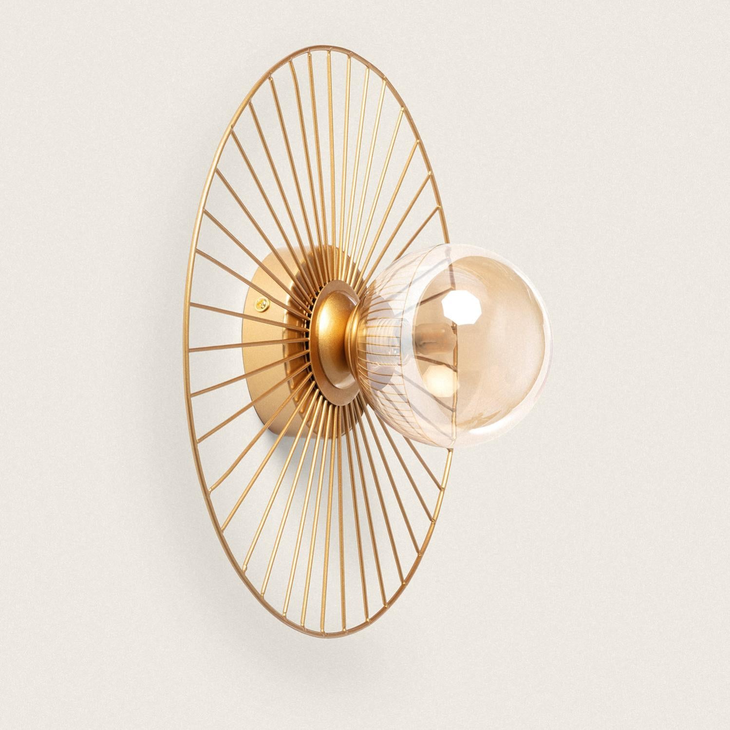 Ledkia Applique da Parete Metallo Dharma Dorato140 mm | Leroy Merlin