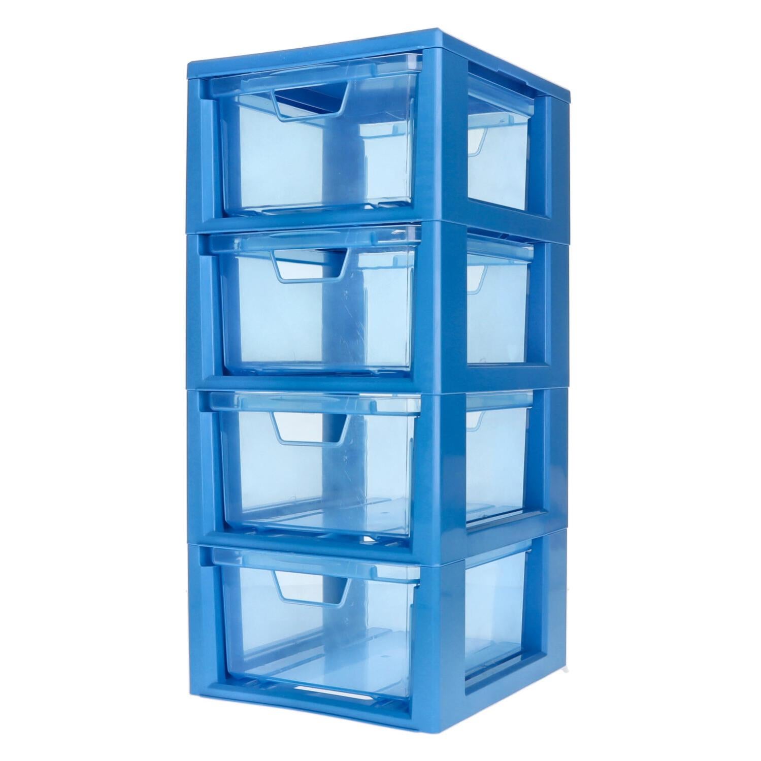 TONTARELLI CASSETTIERA LINEA MICRO AZZURRA 4 CASSETTI | Leroy Merlin
