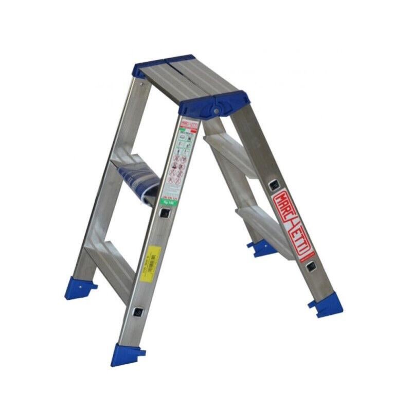 Marchetti GAUDI scala scaletto alluminio doppia salita 3 gradini ...