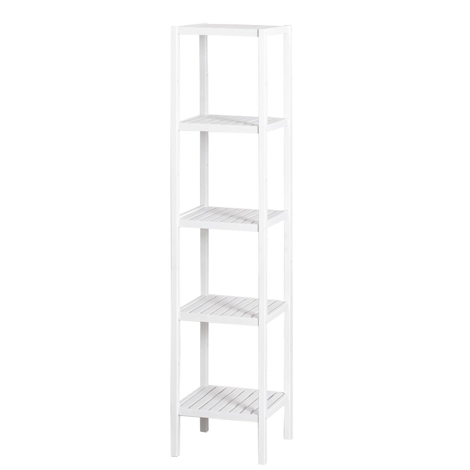 Mobiletto multiuso con ripiani scaffale moderno in legno Bianco | Leroy ...