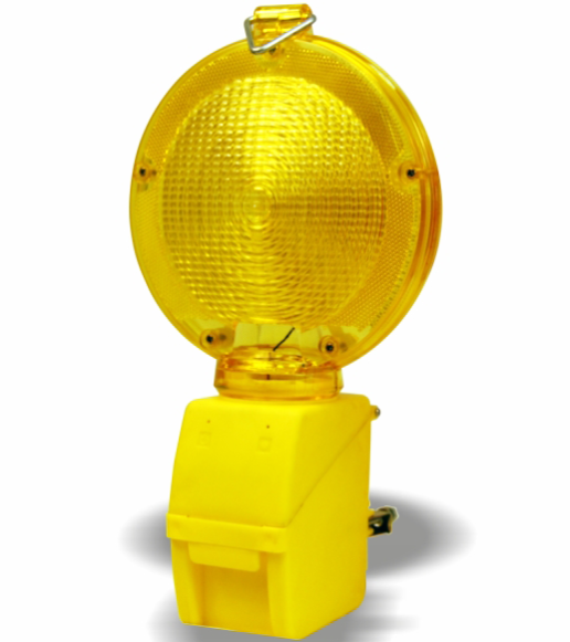 LAMPADA STRADALE LUCE GIALLA LAMPEGGIANTE BATT. 1X6V. | Leroy Merlin