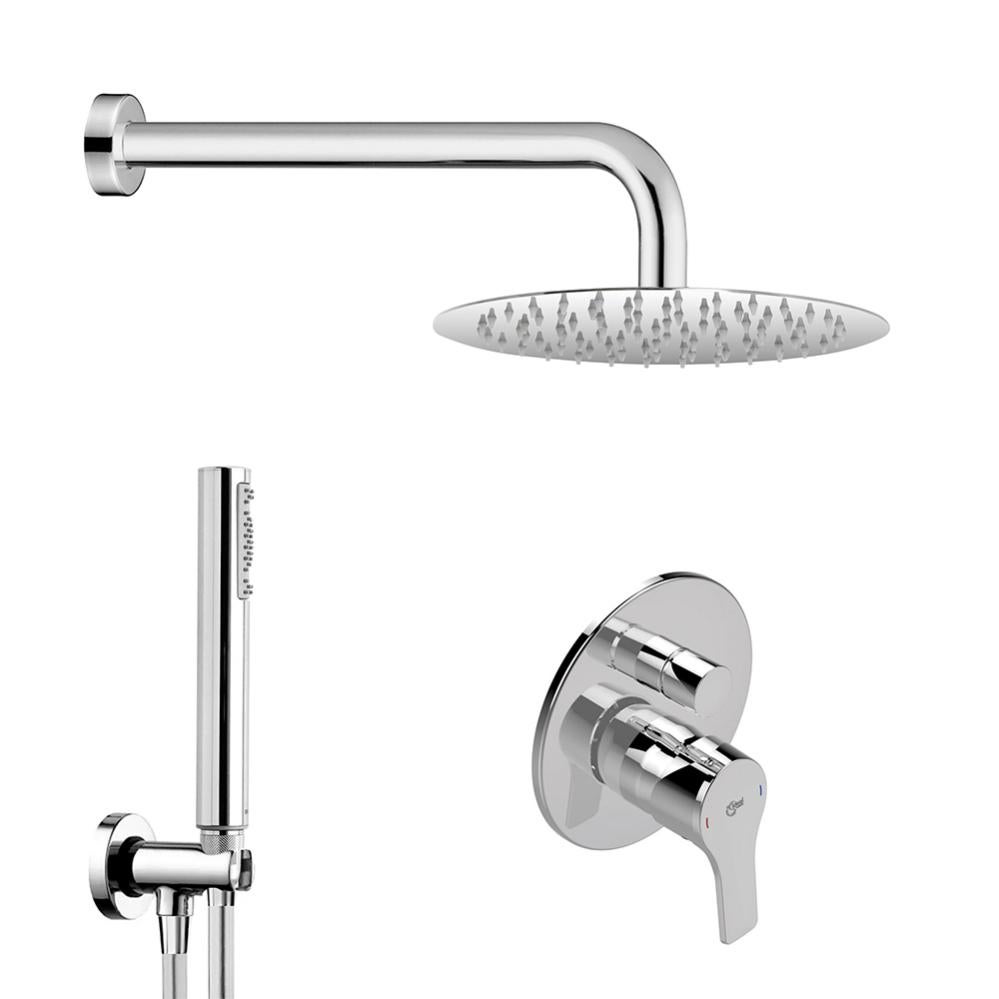 Set doccia incasso cromato Ideal Standard con braccio soffione e kit doccetta | Leroy Merlin