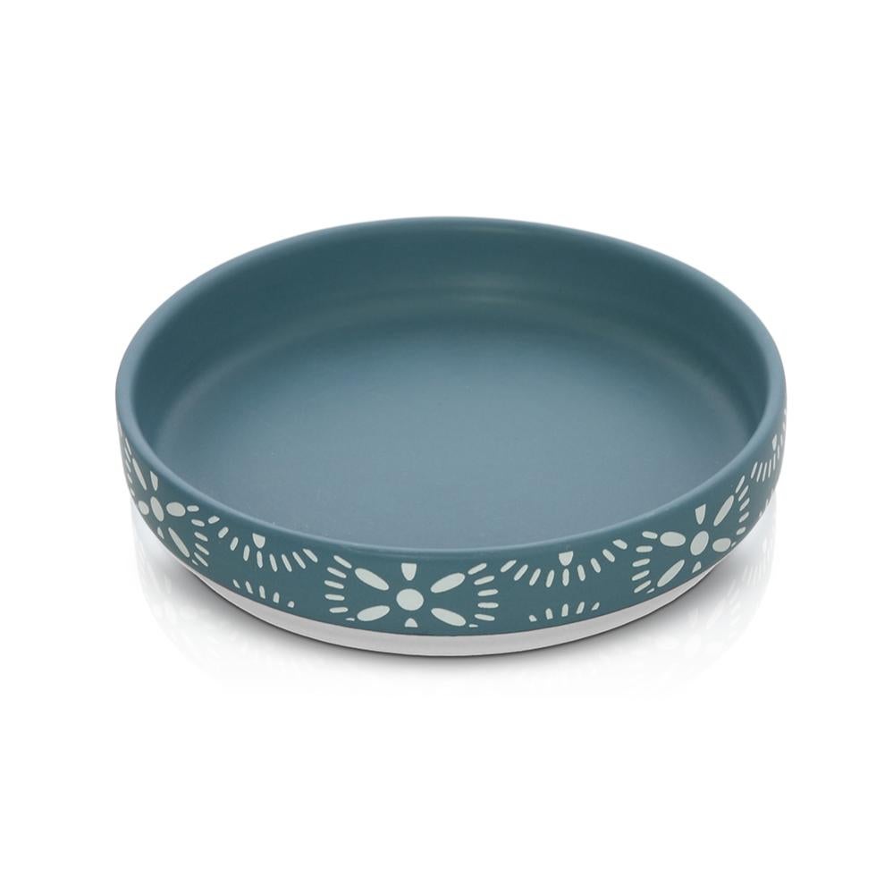 Porta sapone da appoggio in ceramica turchese cobalto | Circus | Leroy ...