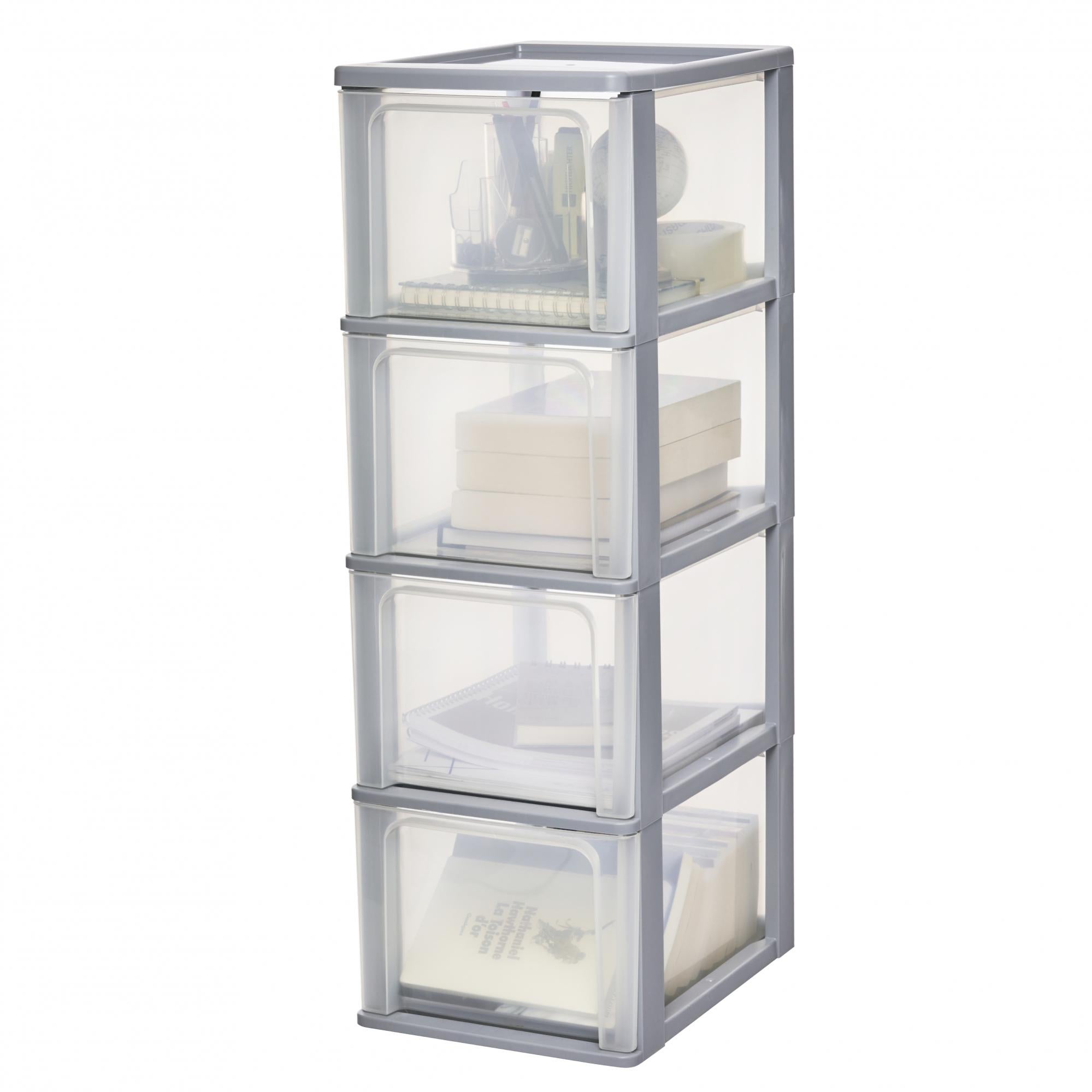 Iris Ohyama, Tour de rangement plastique, Tiroir rangement bureau de 3 ...