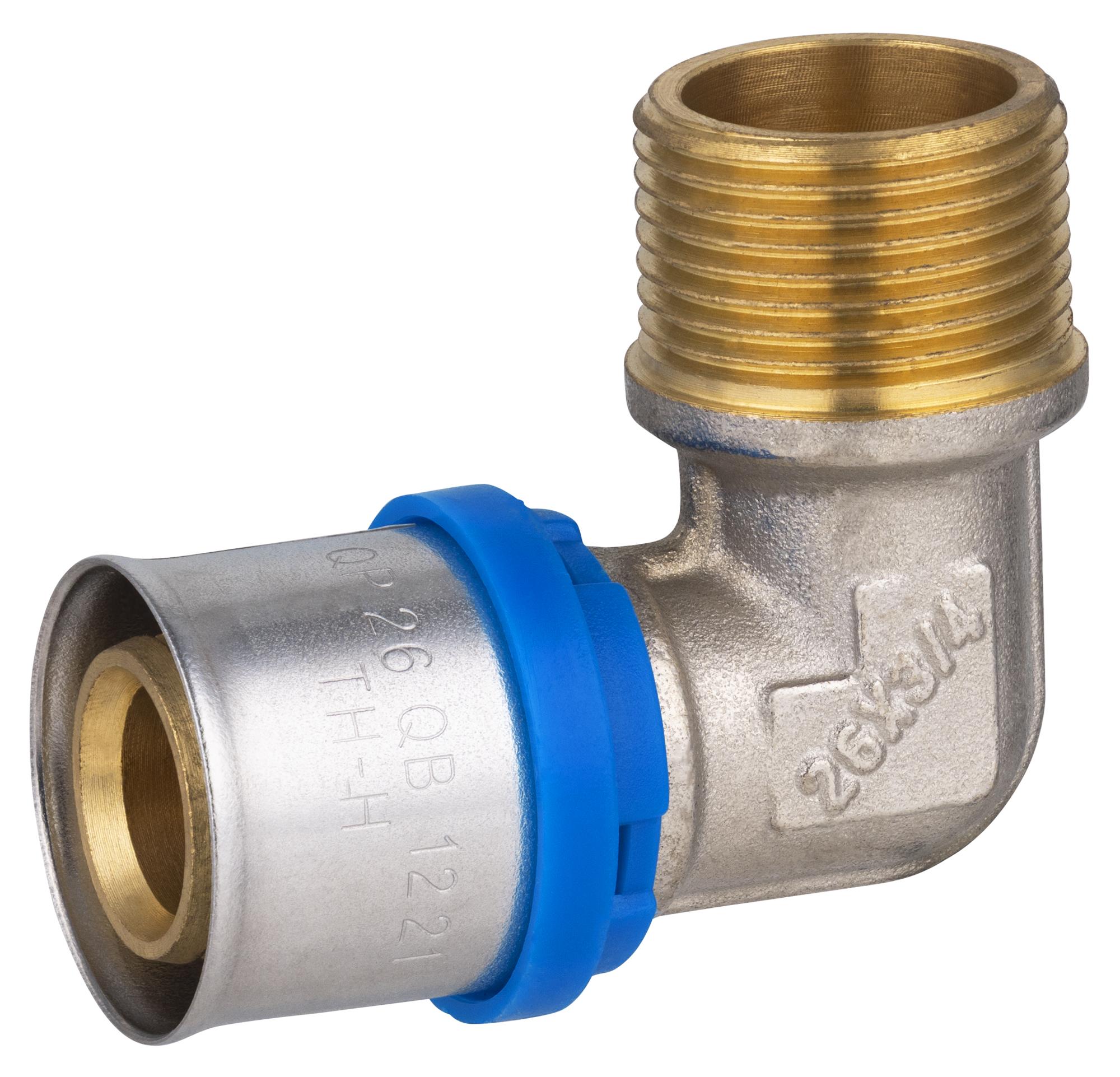 Raccord Multicouche à Sertir Multi profils Coude Ø26 - Mâle 20x27 ...