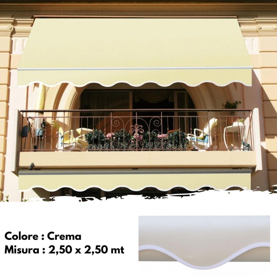 Tenda da sole a caduta 250x250 cm Beige Tinta Unita SAN GIORGIO da ...