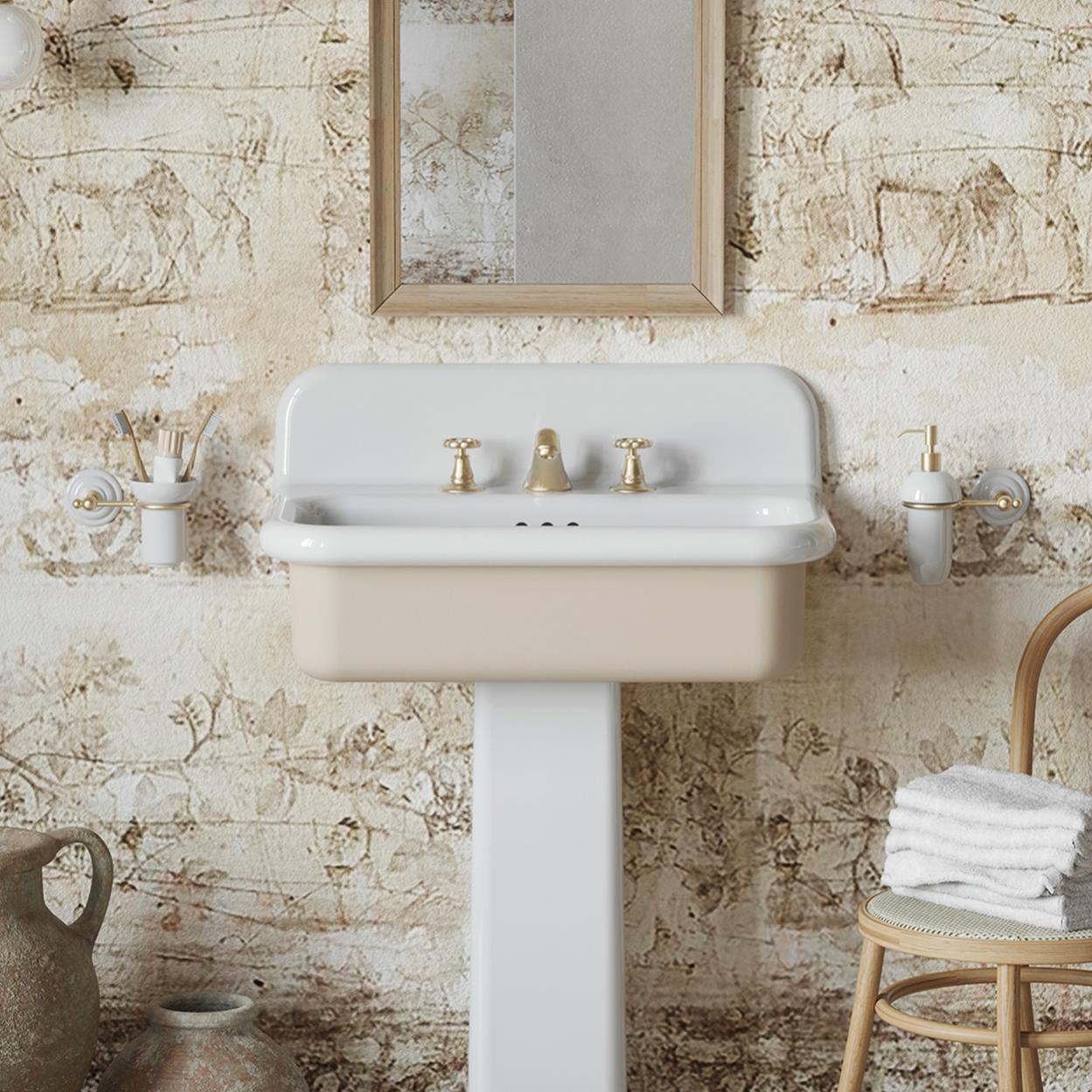 Lavabo Rétro Yuta 70cm TRUE COLORS LITE firmato BLEU PROVENCE | Leroy ...