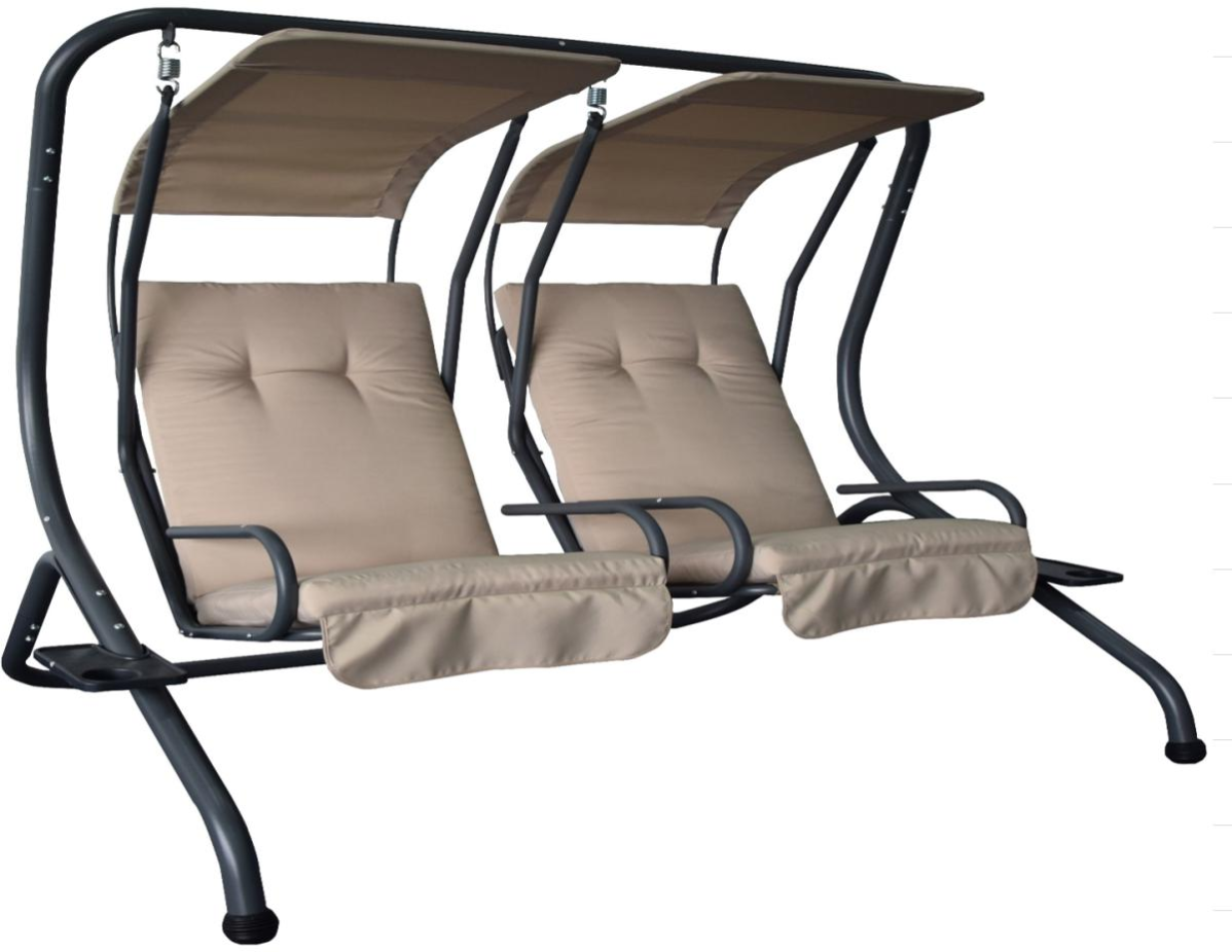DONDOLO 2 POSTI TWIN 170X135X170 CM COLORE TORTORA CASA COLLECTION ...