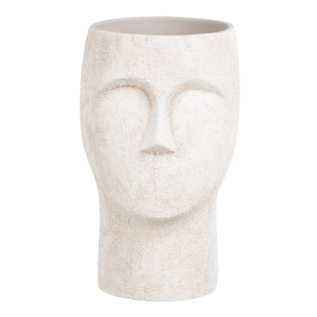 Macetero Cerámica Crema 14 X 14 X 24 Cm Leroy Merlin