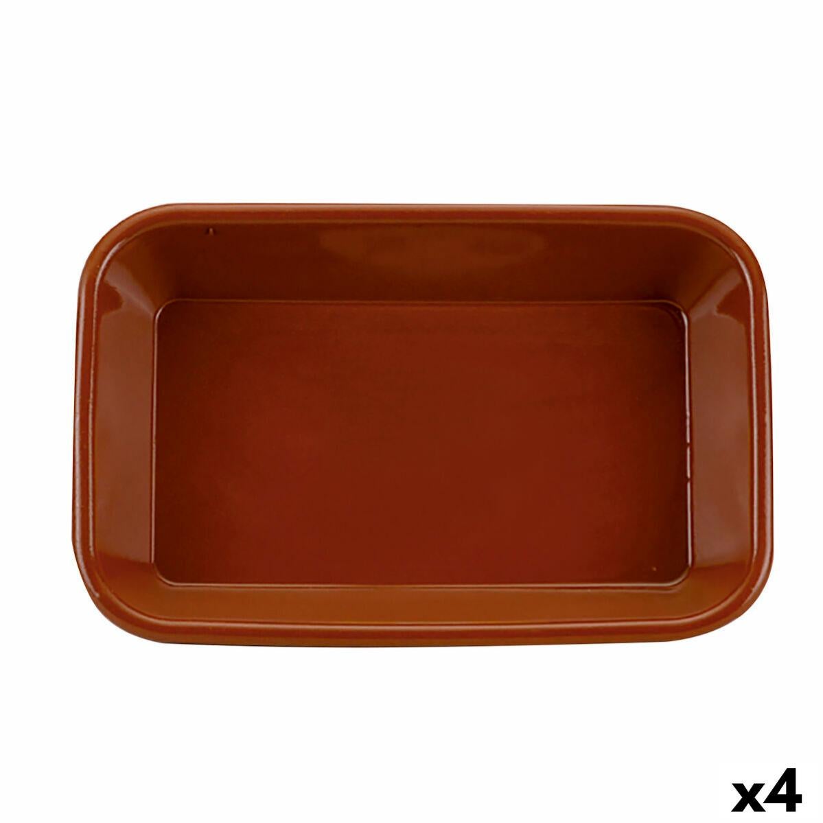 Teglia da Cucina Raimundo Argilla cotta Ceramica Marrone (35 x 25 x 6 ...