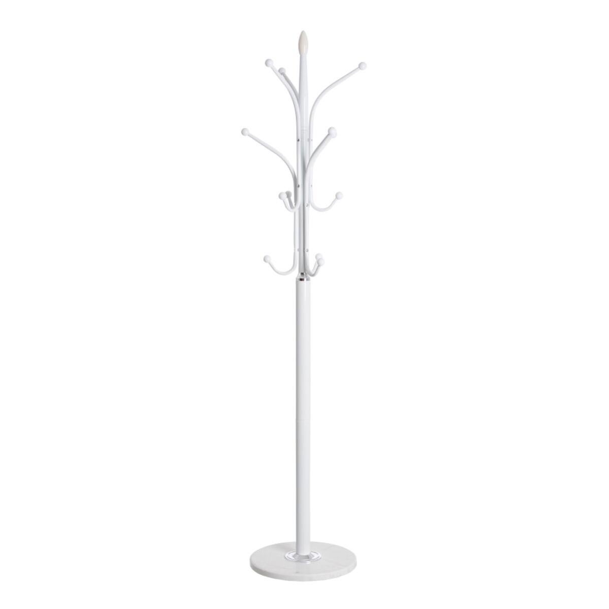 Attaccapanni da Terra 37 x 37 x 179 cm Metallo Bianco Marmo | Leroy Merlin