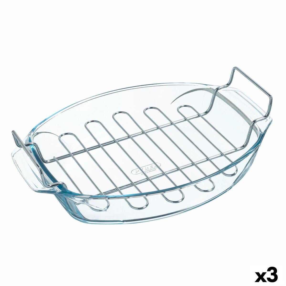 Plat à Gratin Pyrex Irresistible Oblongue Grille 39 x 27 x 11 cm ...