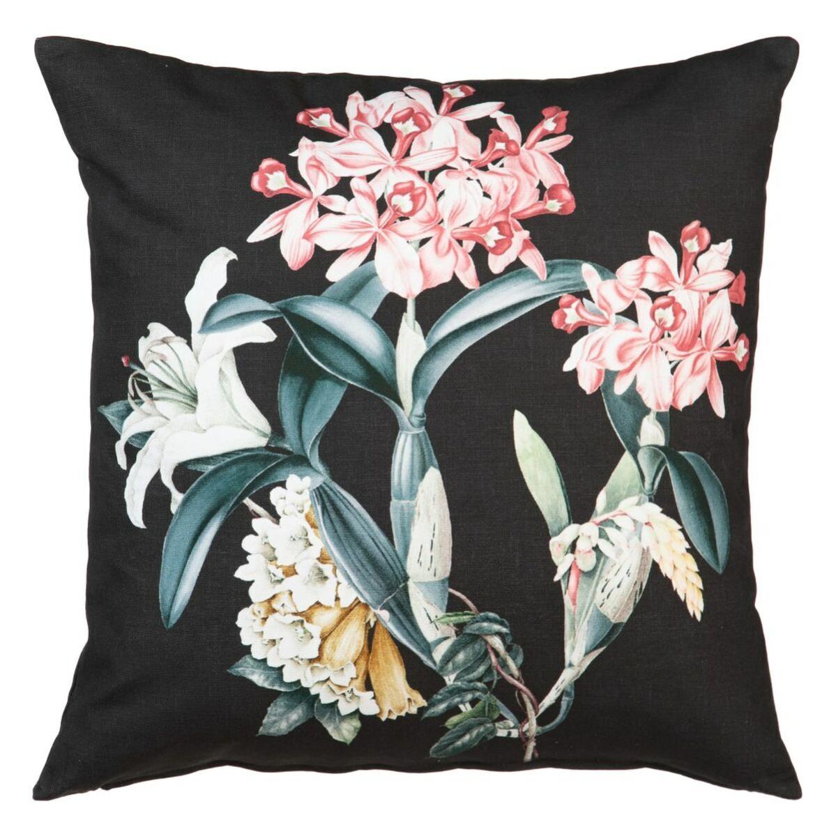 Cuscino Turchese 60 x 60 cm 100 % cotone Orchidea | Leroy Merlin