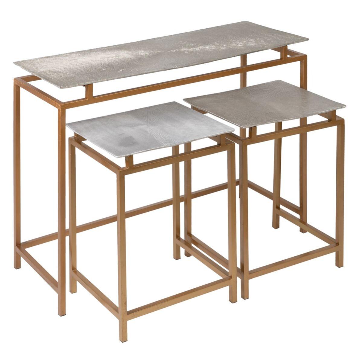 Ingresso 109 x 38,1 x 78,7 cm Dorato Metallo Argento (3 Unità) | Leroy ...