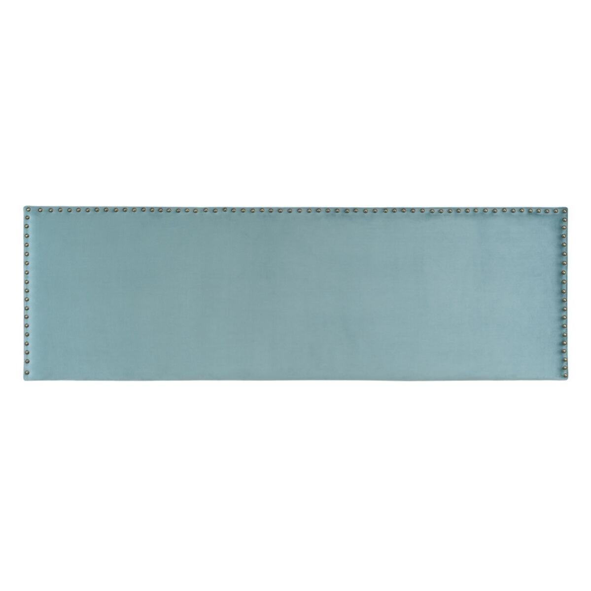 T te De Lit 180 X 6 X 60 Cm Tissu Synth tique Aigue Marine Leroy Merlin