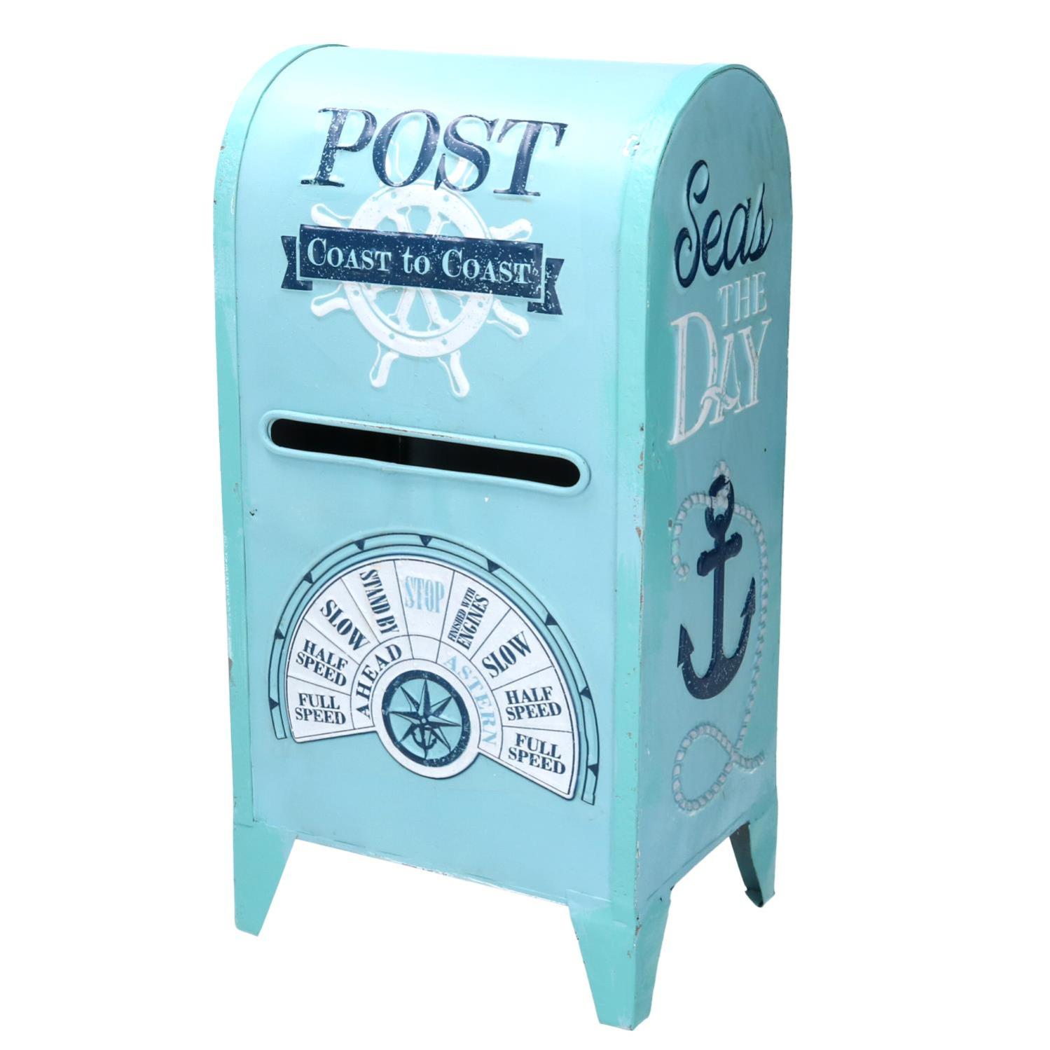 Cassetta posta metallo mare azzurro cm18x13,5h35,5 | Leroy Merlin