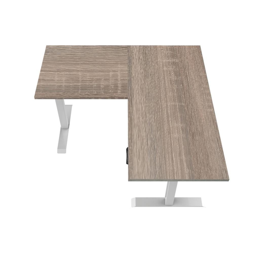 Scrivania regolabile elettricamente Robson oak - Struttura angolare sit ...