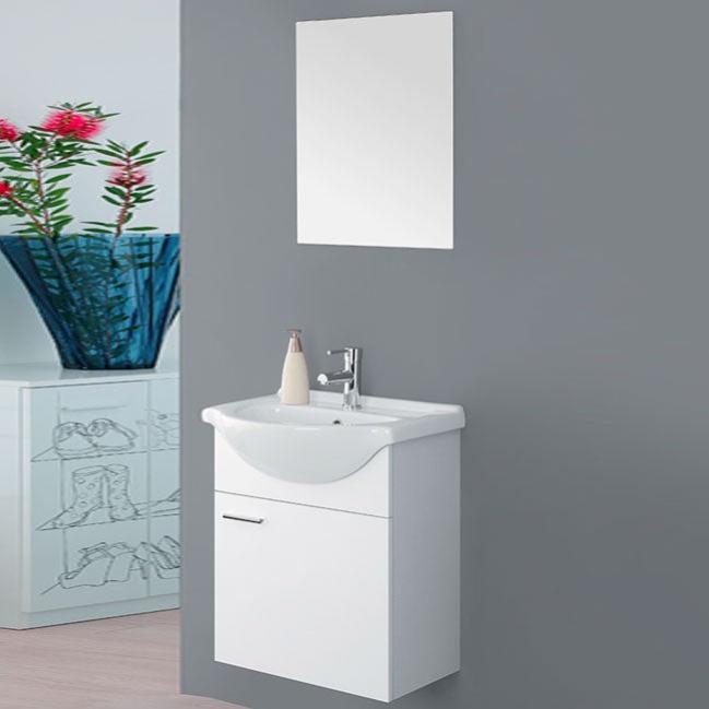 Cassettiera sotto lavabo con specchio Aruba cm 56x45 h64 | Leroy Merlin