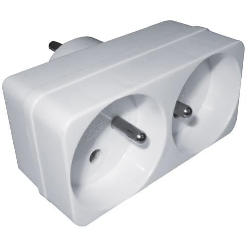 Biplite 2pt 16a blanc ELECTRALINE | Leroy Merlin