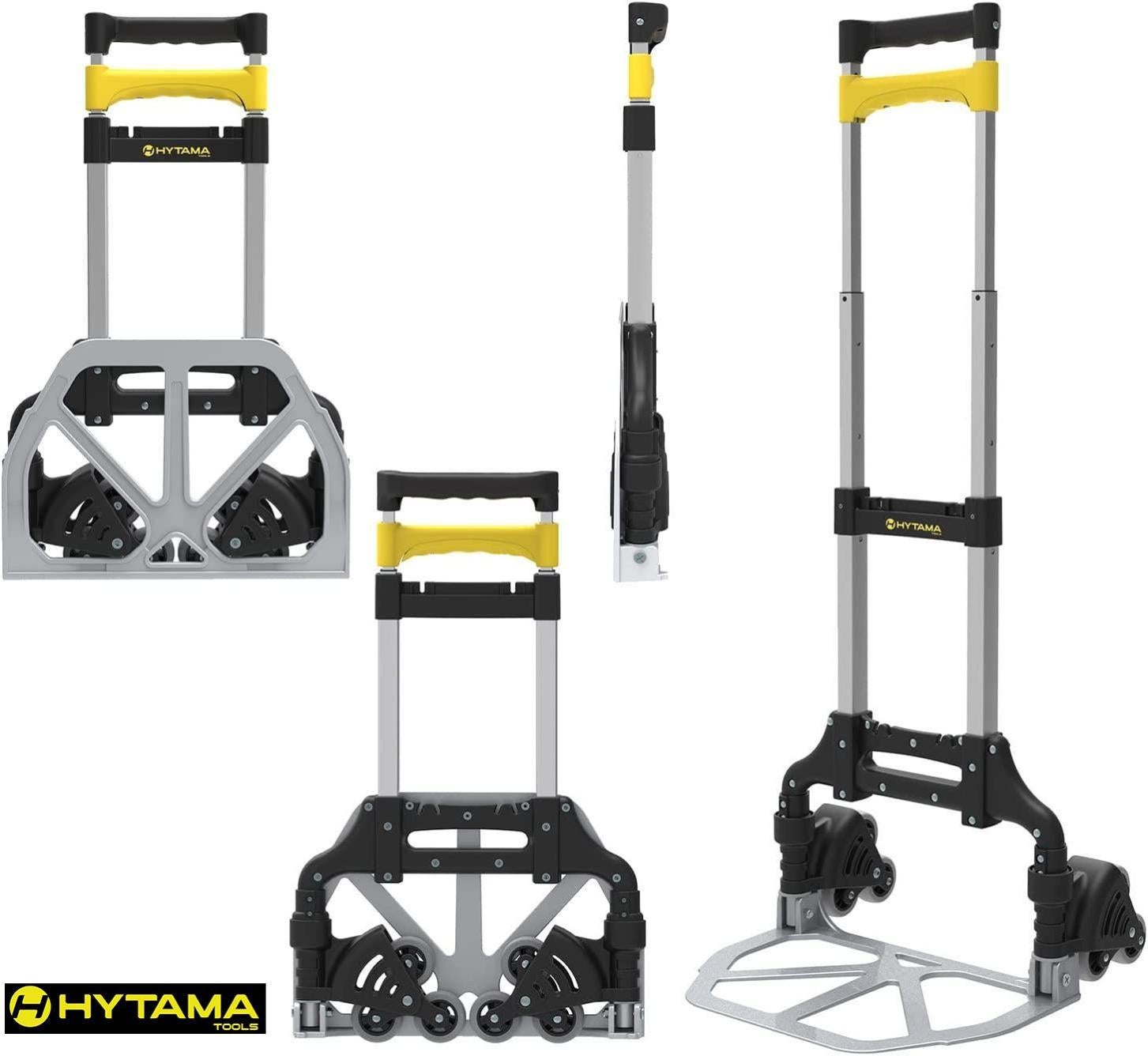 CARRELLO PORTAPACCHI IN ALLUMINIO PIEGHEVOLE HYTAMA FOLD TRIO CON 6 ...