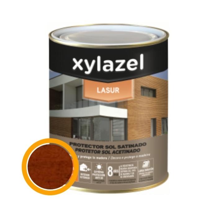 Protector madera Lasur Xylazel Sol Satinado Caoba 750ml | Leroy Merlin