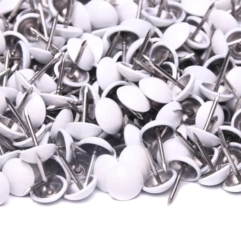 1000 Clous Tapissier Prestige Blanc Pur Brillant Perle Fer 11mm | Leroy ...