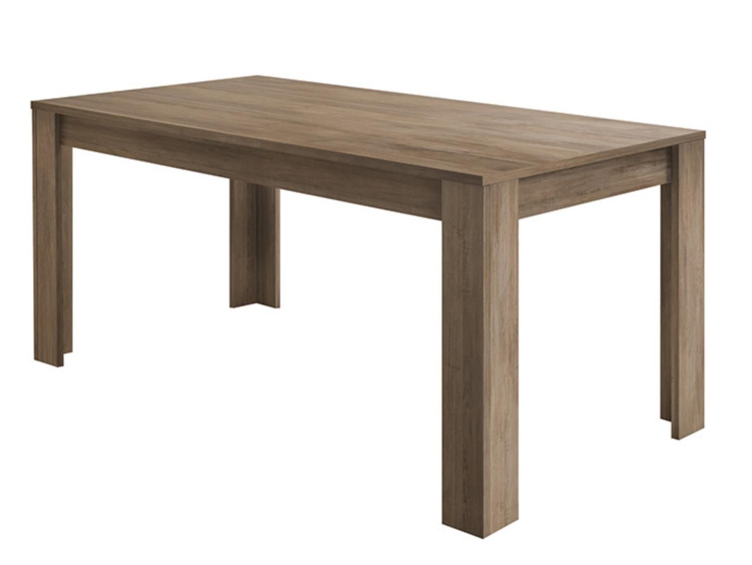 Table à manger, table de repas rectangulaire en bois MDF coloris ...