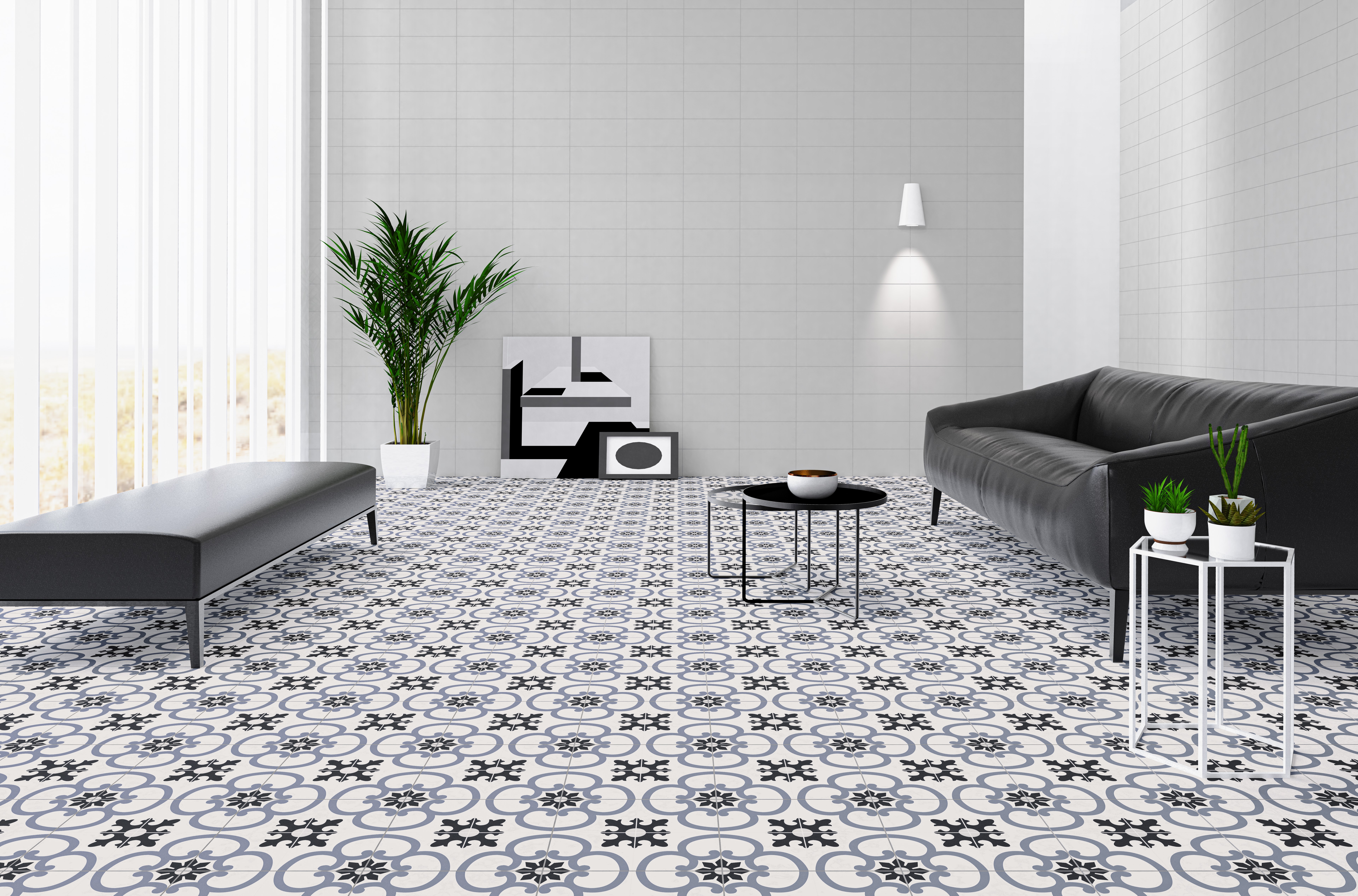 Suelo efecto hidráulico Mate CERTECA VINTAGE Design 8 | 33,5x33,5 (caja ...