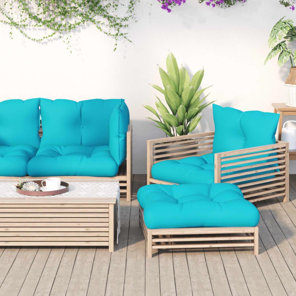 VidaXL Cuscino per Pallet Turchese 60x61,5x10 cm in Tessuto Oxford ...