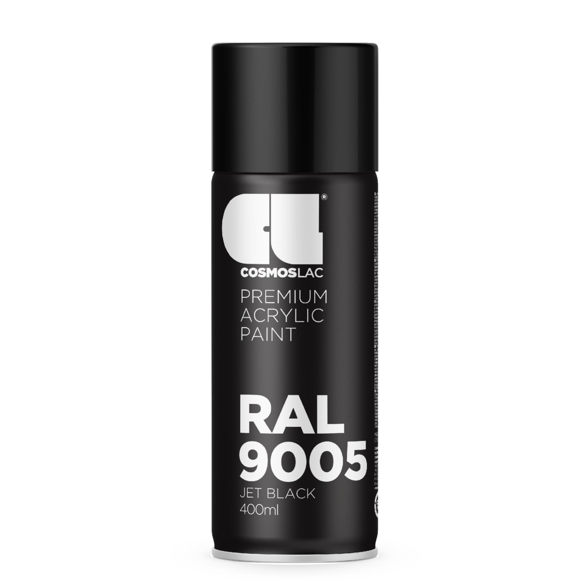 SPRAY PREMIUM ACRYLIC MATE RAL COSMOS LAC 400 ML - RAL 9005 Negro ...
