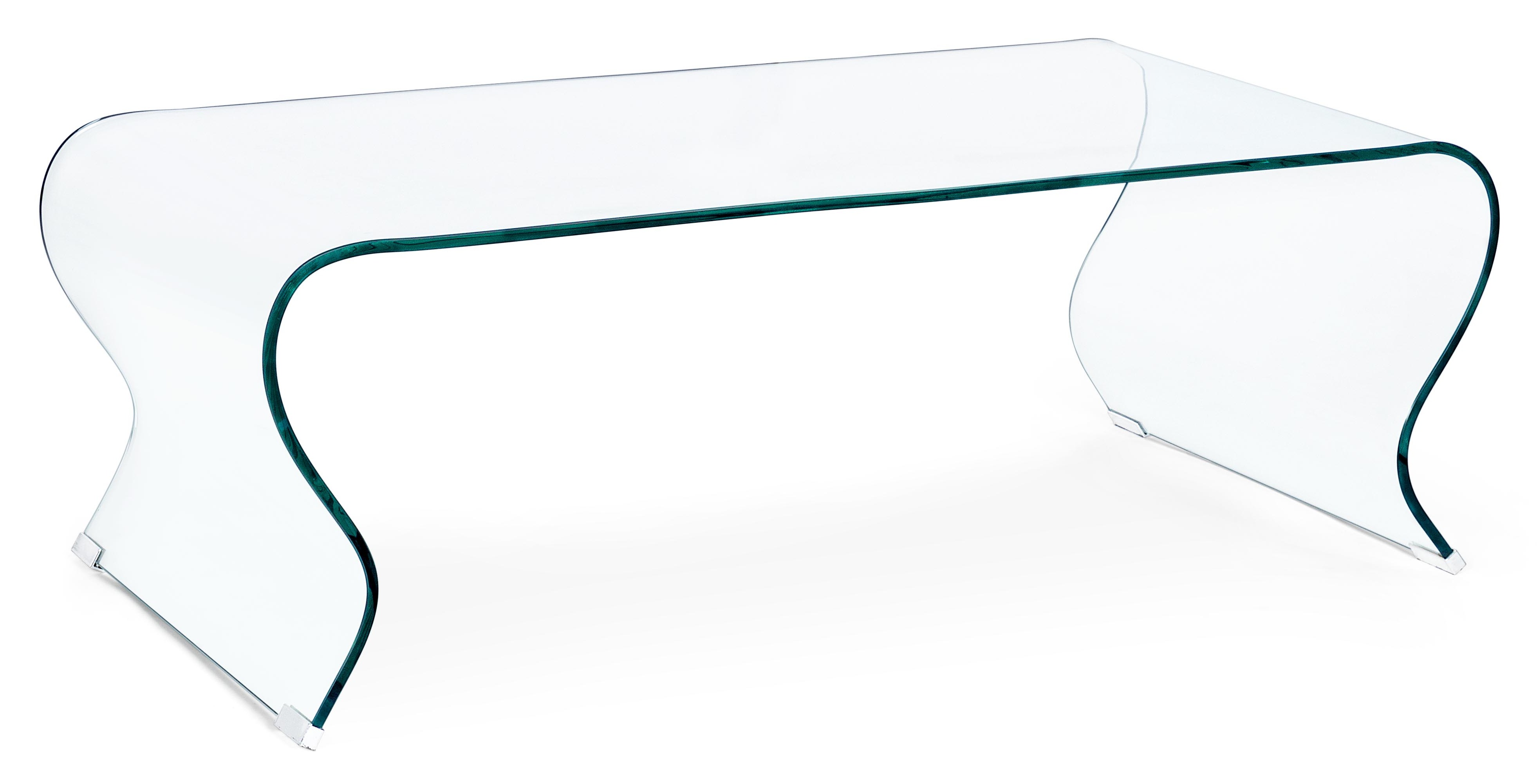 Table basse transparente en verre Iris L 120 cm | Leroy Merlin