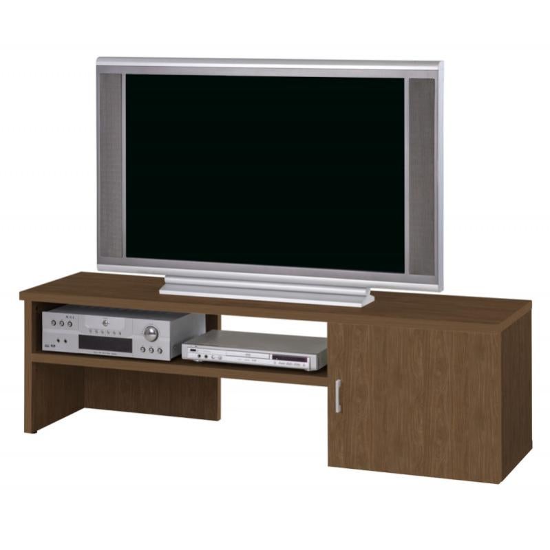 Meuble TV 150 cm 65 Pouces Maxi 1 Porte - Noyer | Leroy Merlin