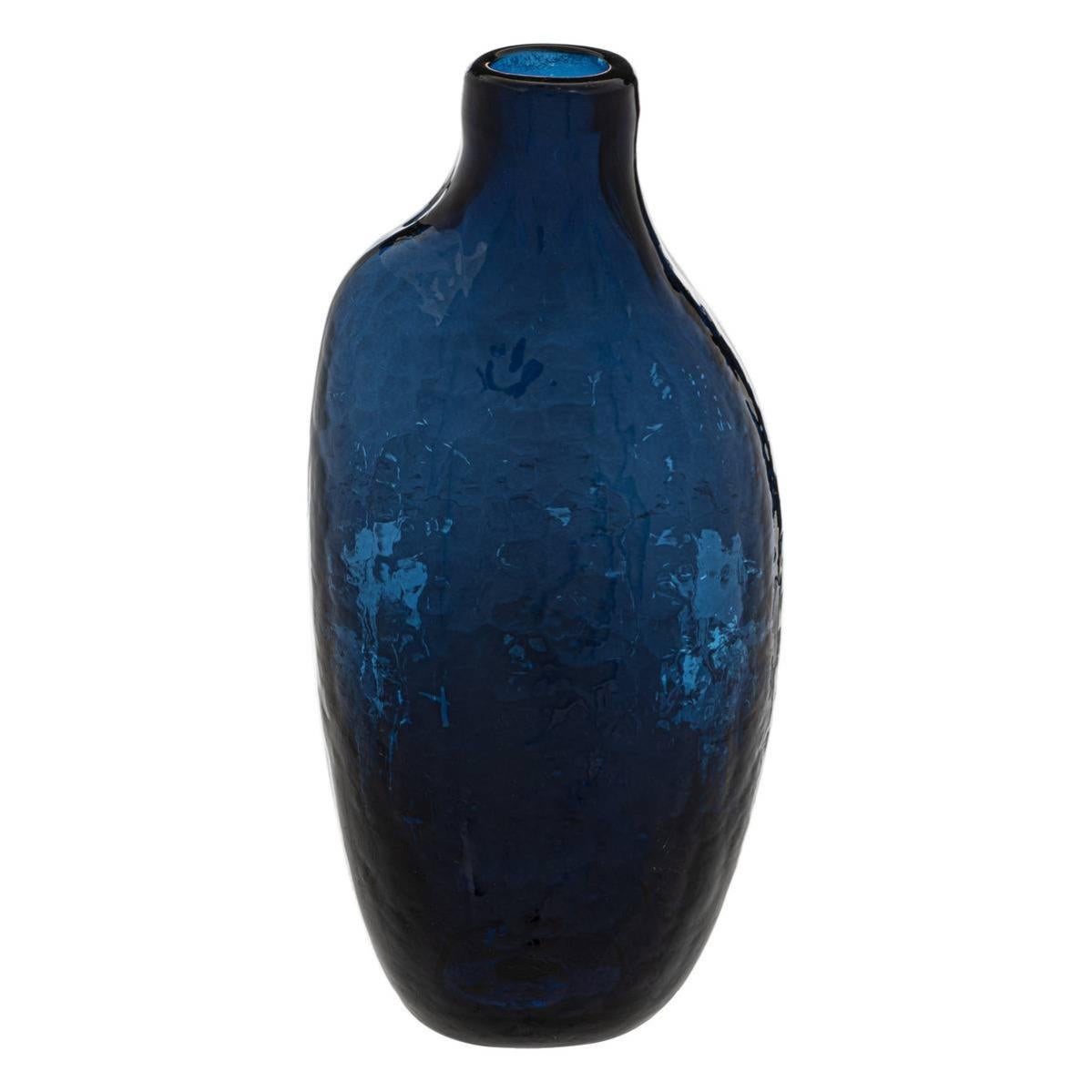 Soliflore - verre - bleu - H20 cm - Atmosphera créateur d'intérieur ...