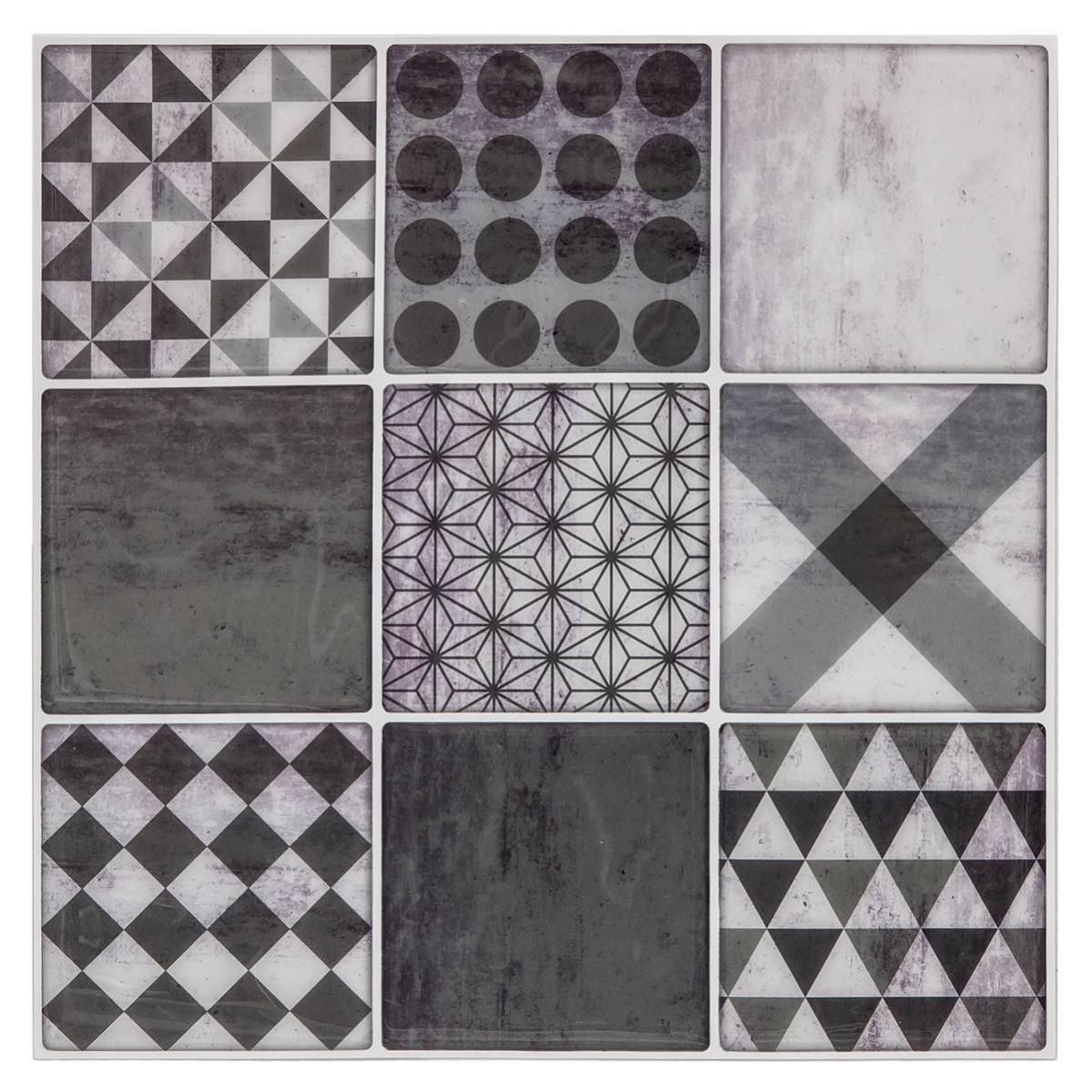 Juego de 2 azulejos pegatinas - juego de 2 pegatinas de azulejo, 9 ...