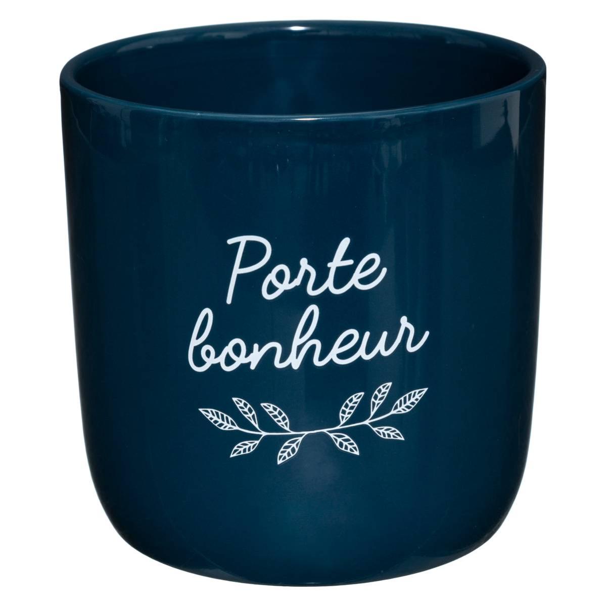 Pot "Message" - céramique - D14 cm - Atmosphera créateur d'intérieur ...