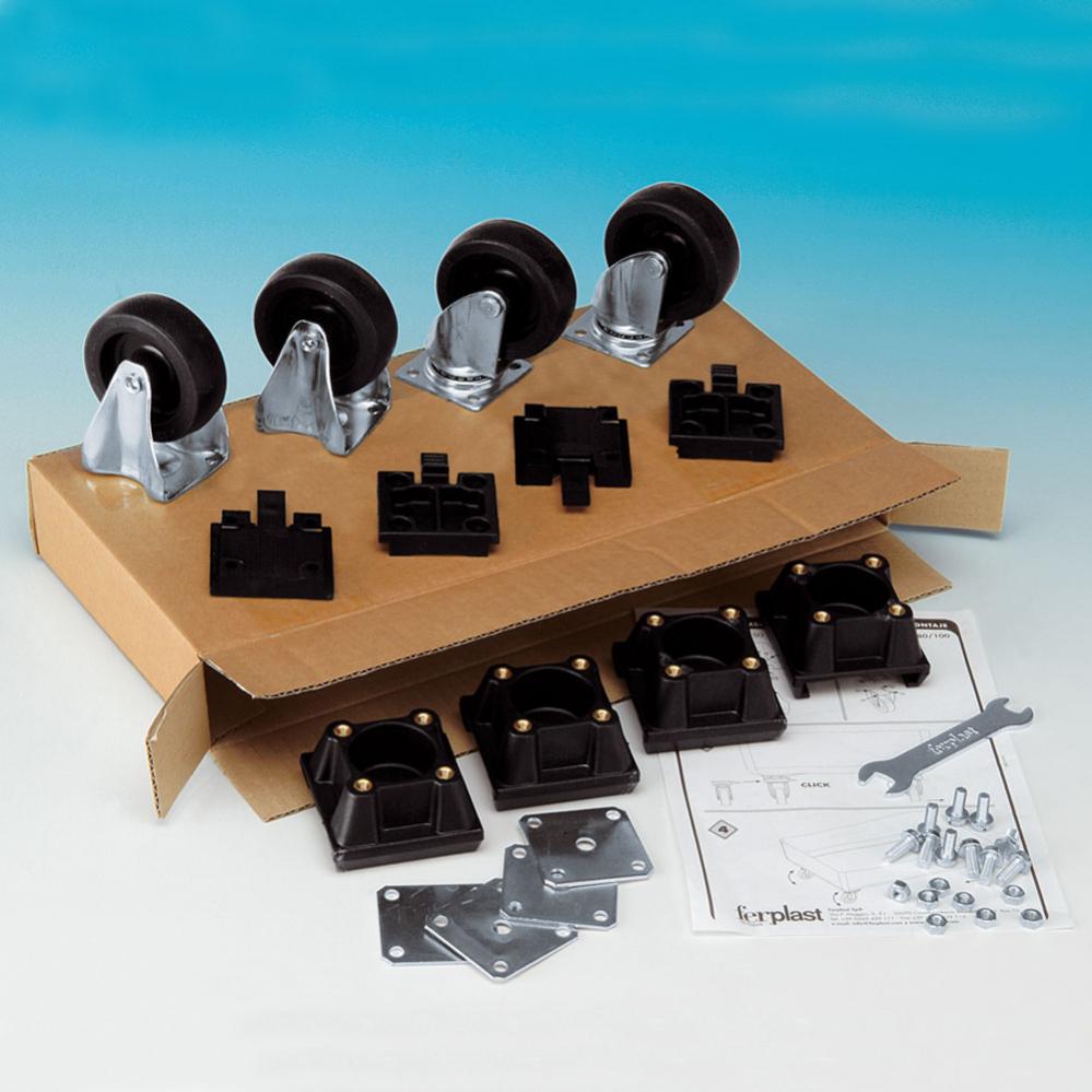 Ruote trasportini ATLAS 70 cani Ferplast L388 KIT 4 WHEELS | Leroy Merlin