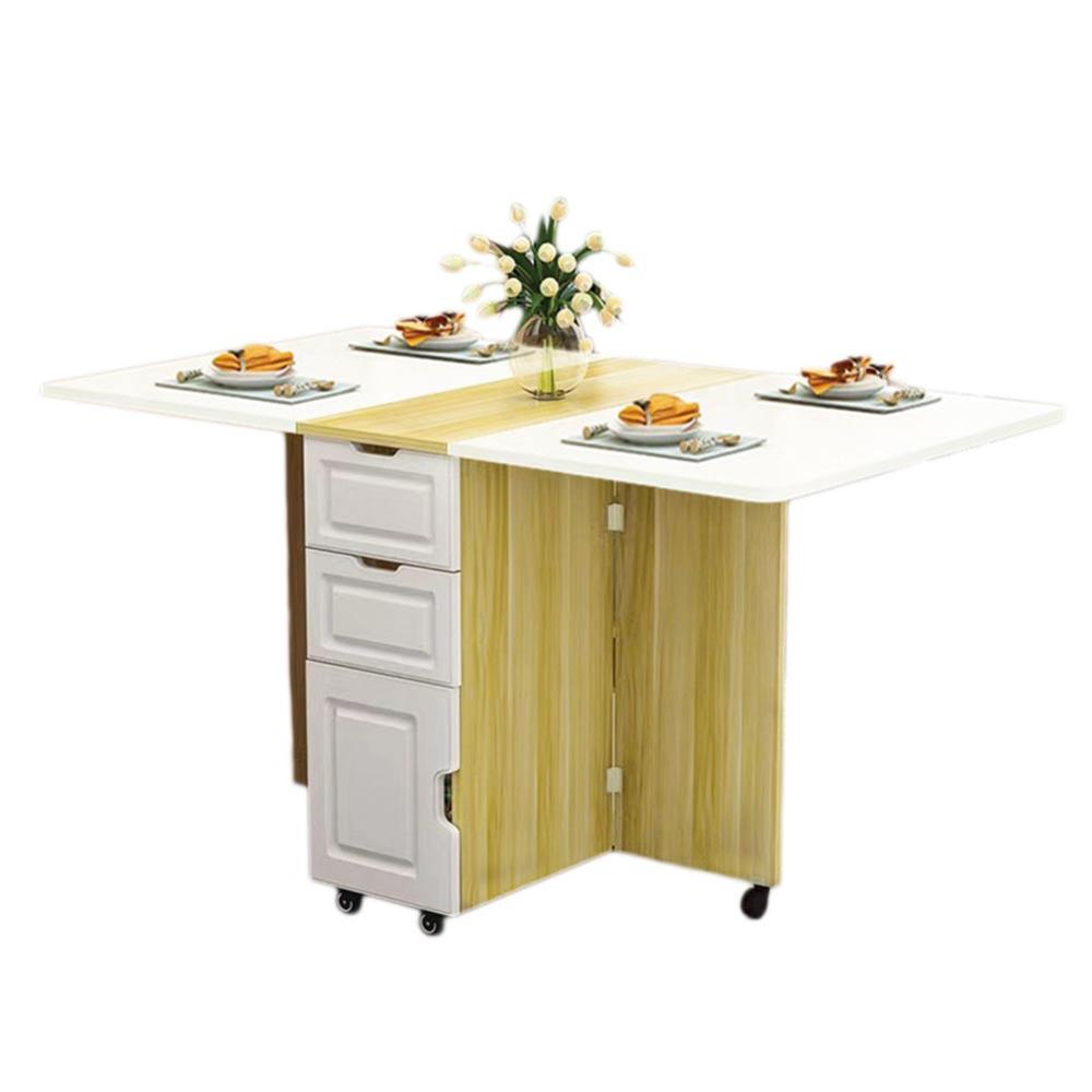 Tavolo Tavolino Pranzo Mobile Cucina Pieghevole Cassetti Salvaspazio ...