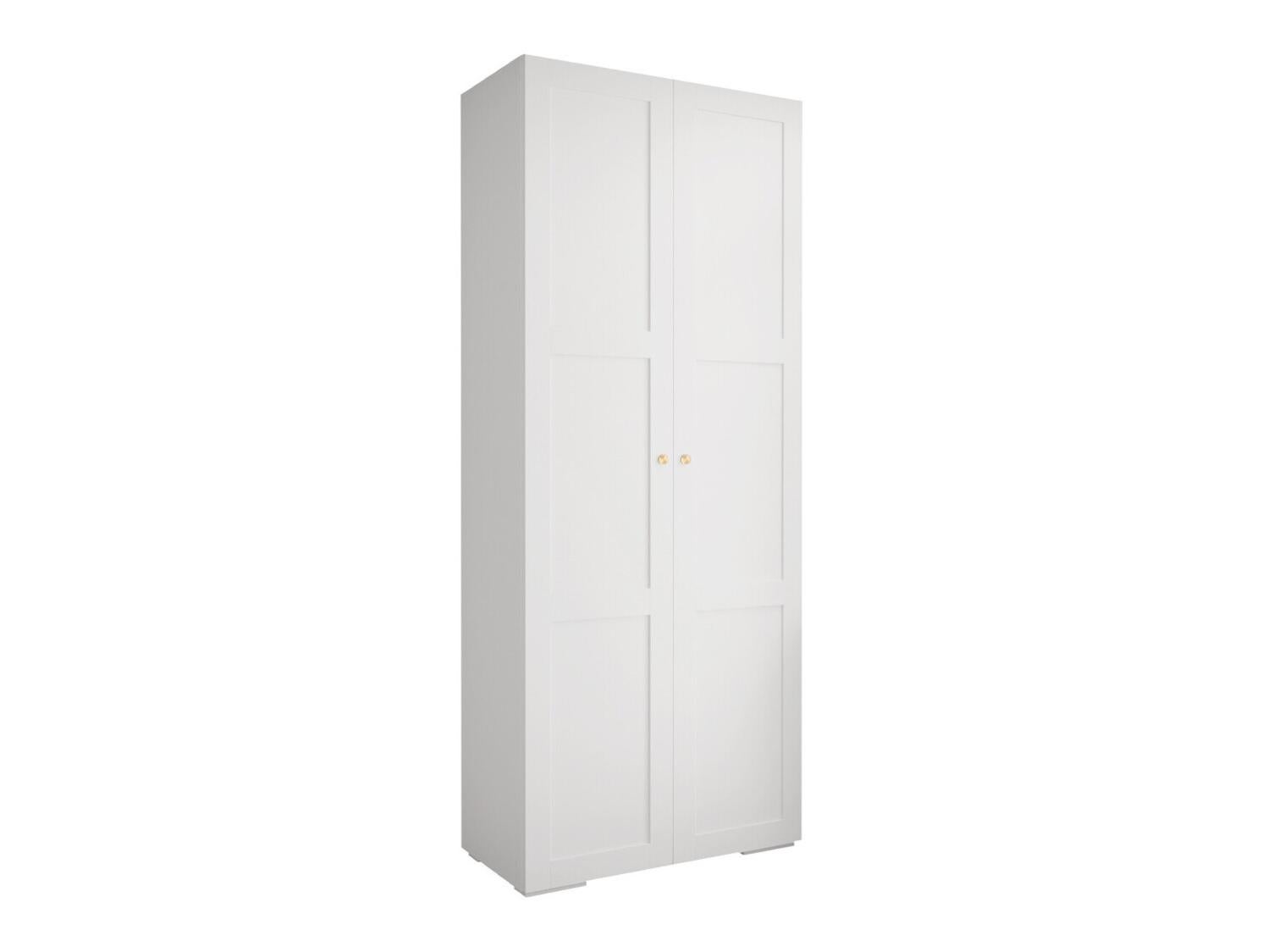 Armoire Miami 415, Blanc, Or, 237x100x47cm, Wardrobe doors: Avec des ...