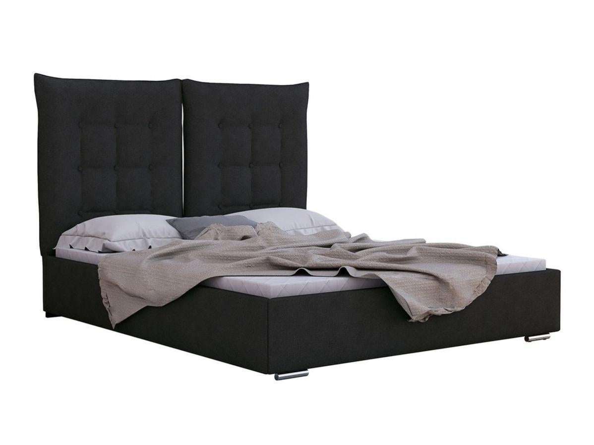 Letto Florence 104, Doppio, Grigio, 180x200, Arazzo, Basi a doghe ...