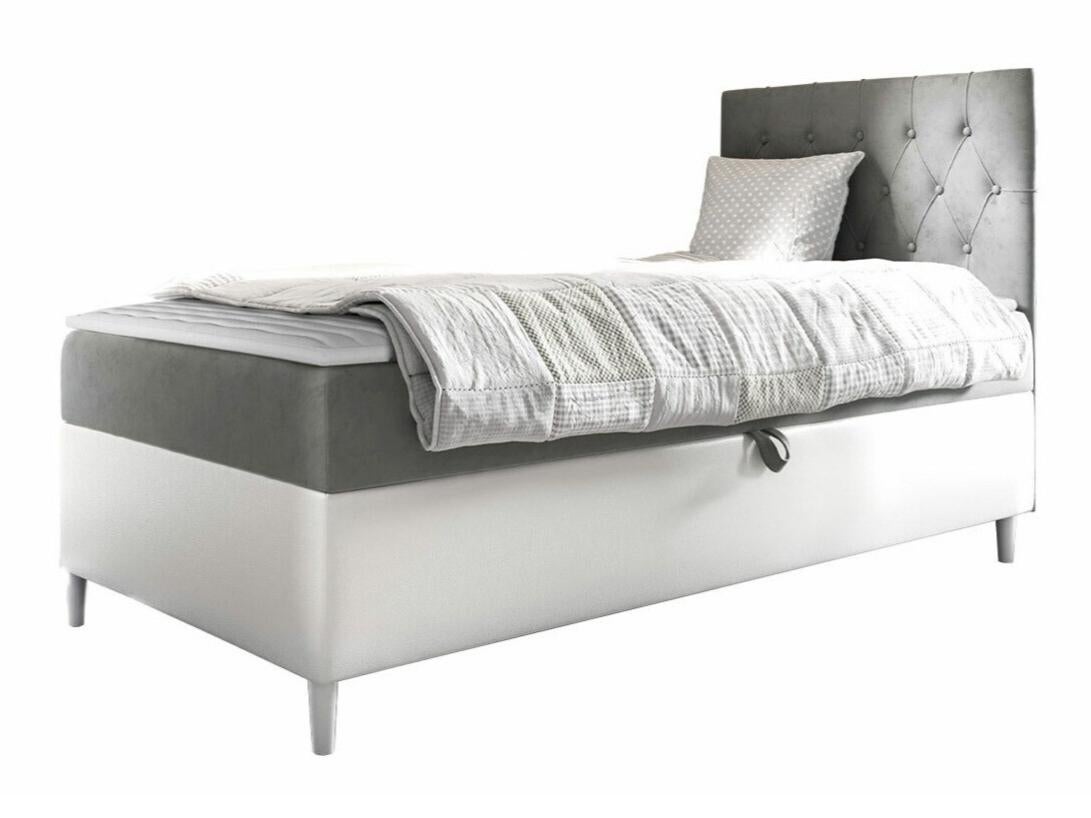 Letto continentale Baltimore 171, Singolo, Continentale, Grigio, 90x200 ...