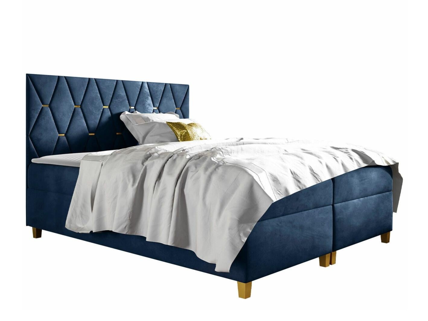 Letto continentale Baltimore 176, Continentale, Doppio, Blu, 140x200 ...