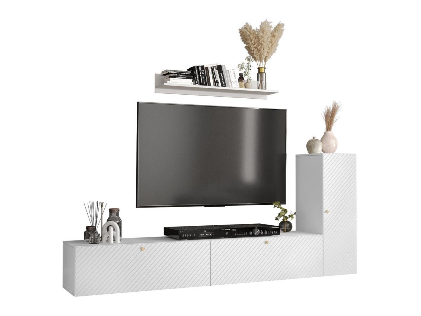 Ensemble de salon Hartford H116, Blanc, Avec des équipements ...