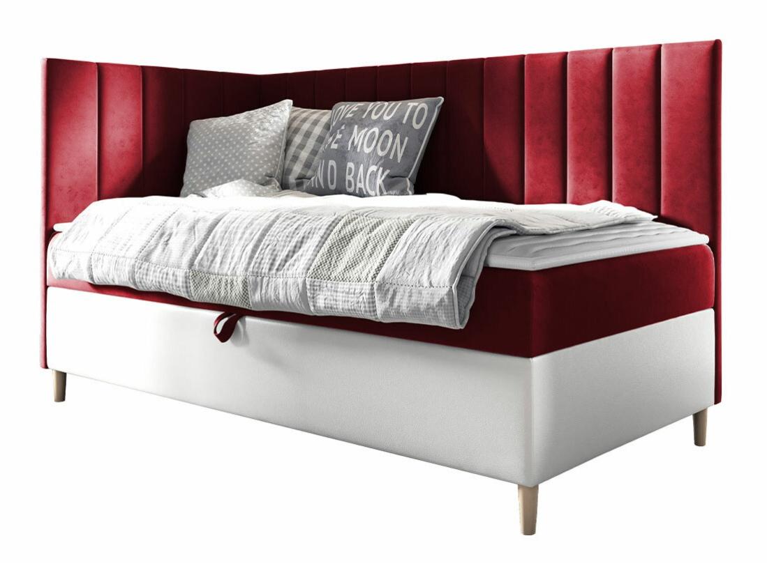 Letto continentale Baltimore 164, Singolo, Continentale, Rosso, 100x200 ...