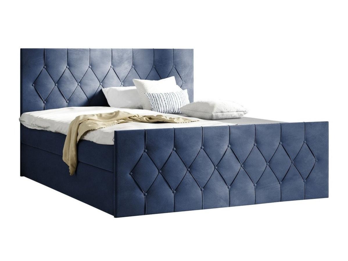 Letto continentale Baltimore 161, Continentale, Doppio, Blu, 180x200 ...