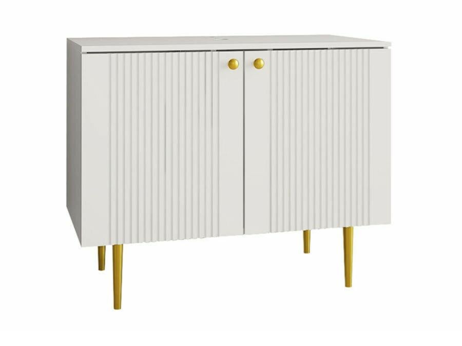 Mueble de lavabo de pie Merced P101, Blanco, Colocada, Número de ...