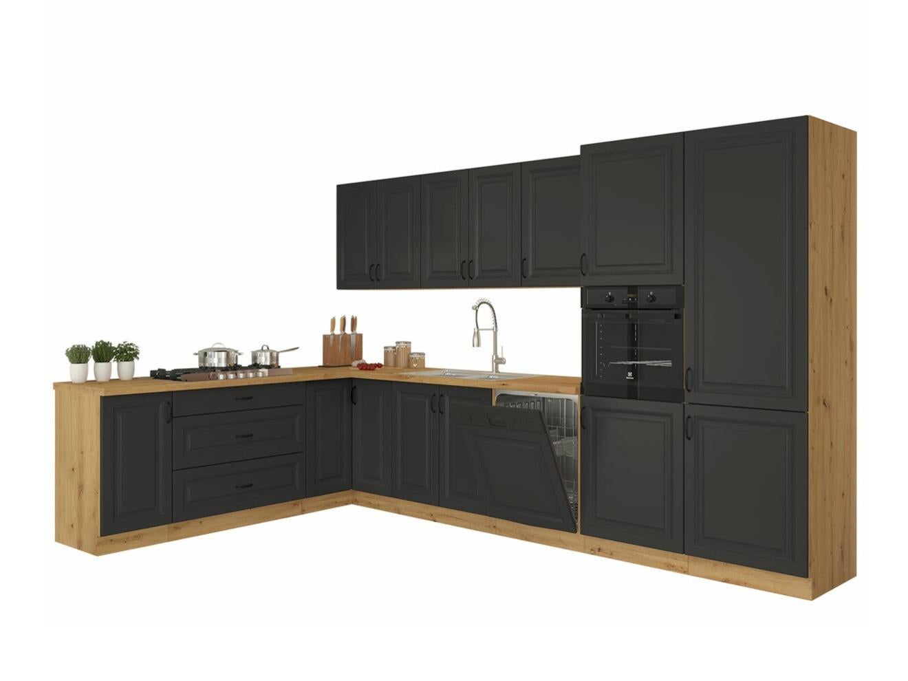 Ensemble de cuisine Retro 100, 203cm, Corner, MDF, Stratifié | Leroy Merlin