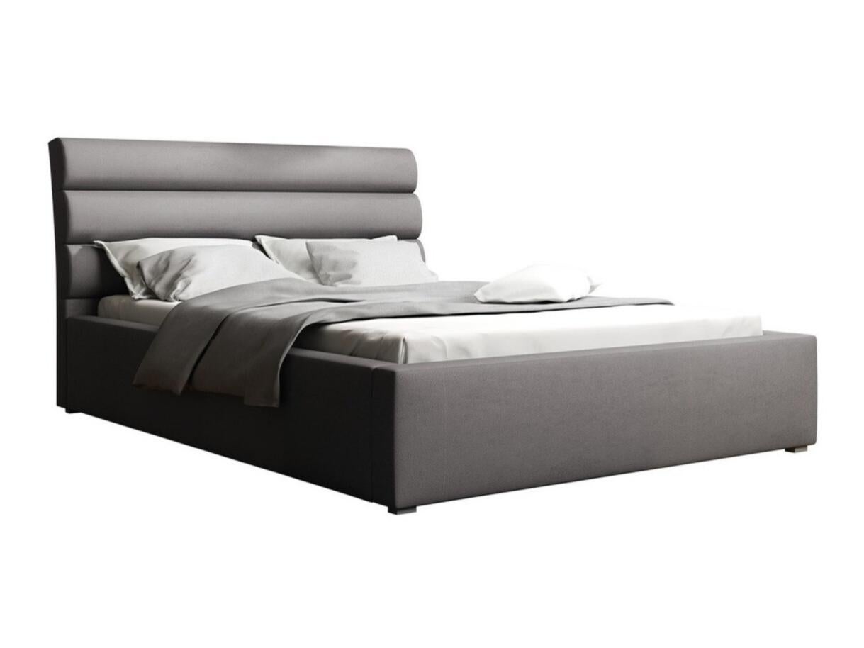 Letto Pomona 110, Doppio, Grigio, 140x200, Arazzo, Basi a doghe ...
